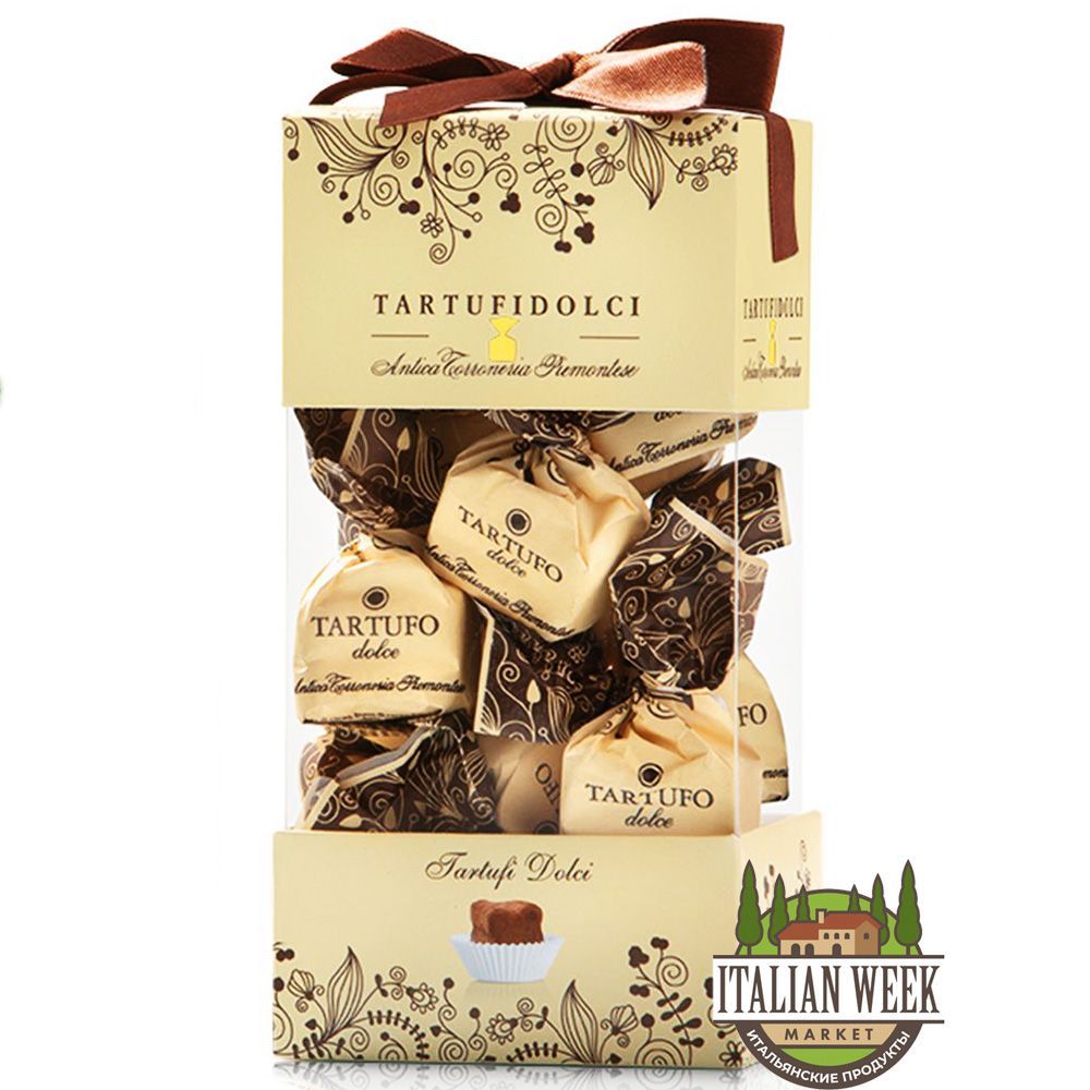 Конфеты трюфель дольче Piemontese, 140 г (желтая кор) (0103)